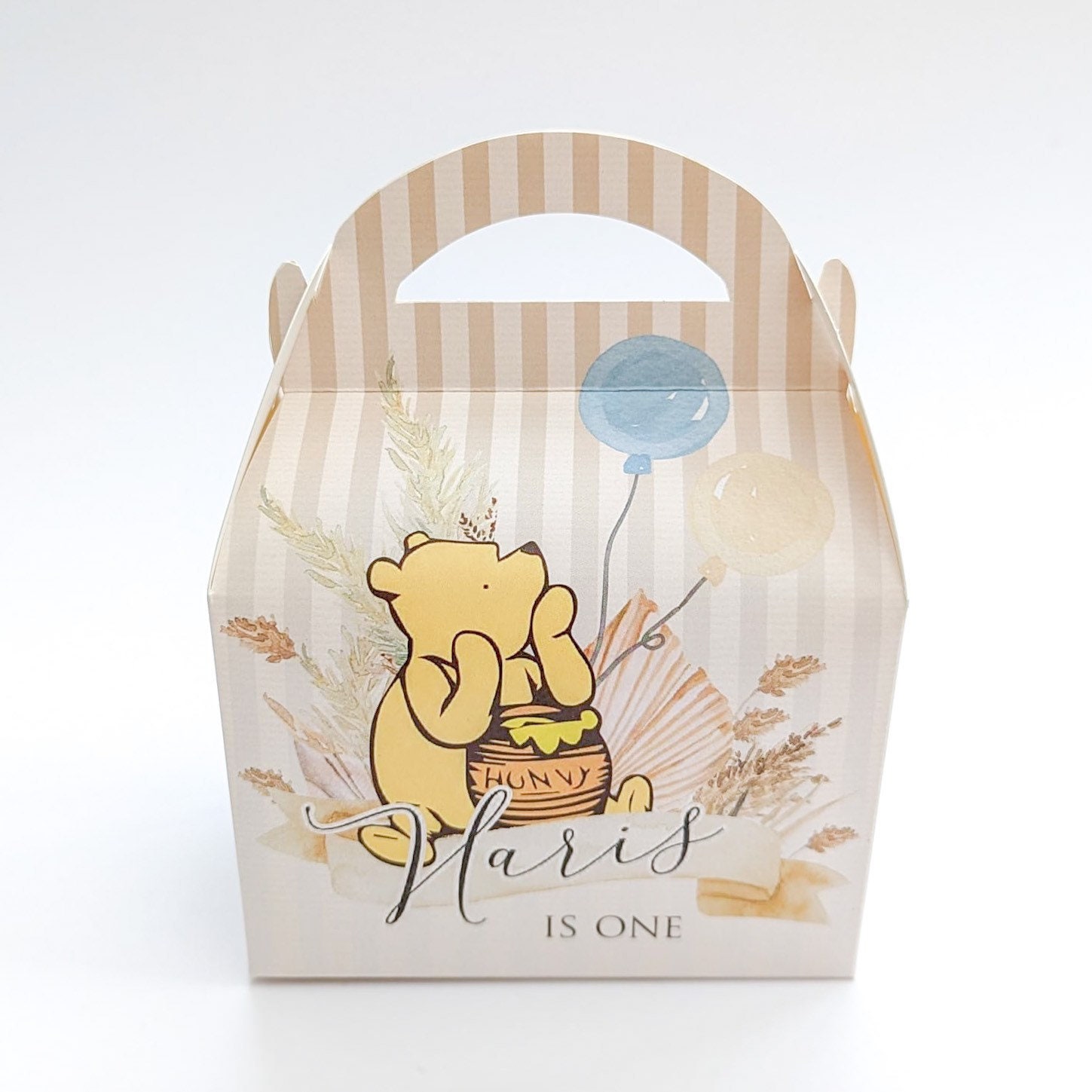 Winnie the Pooh Classic Floral Personalised Childrens Party - Etsy