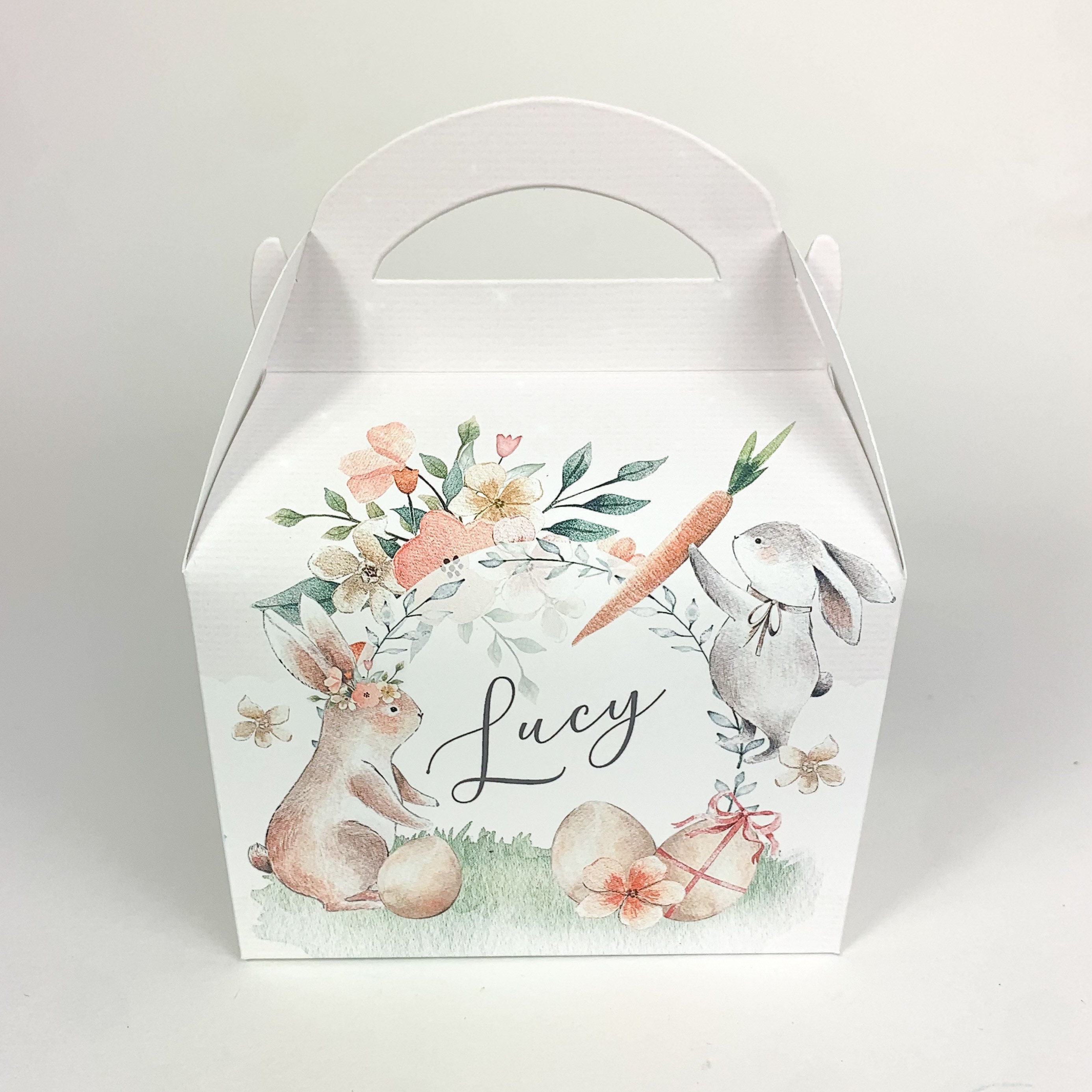 Personalised Easter Treat Boxes Gift Bags - Etsy Canada