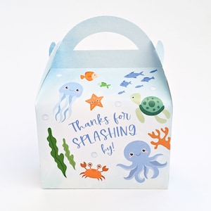 Under the Sea Personalised Childrens Birthday Party Bags, Ocean Theme ...