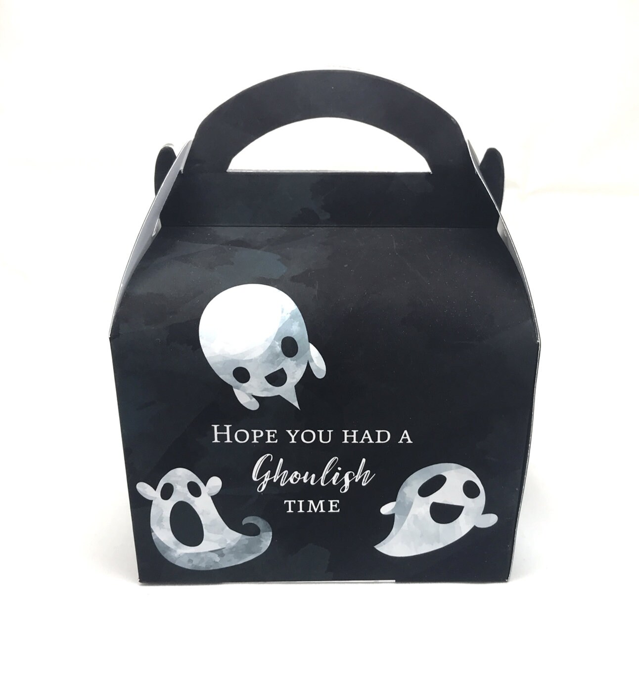 Spooky Ghosts Halloween Personalised Children’s Party Box Gift Bag ...