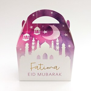 Eid Celebration Gift / Treat Box Personalised Children’s Party Box Gift ...