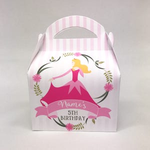 Disney Princess Personalised Children’s Party Box Gift Bag Favour - Etsy
