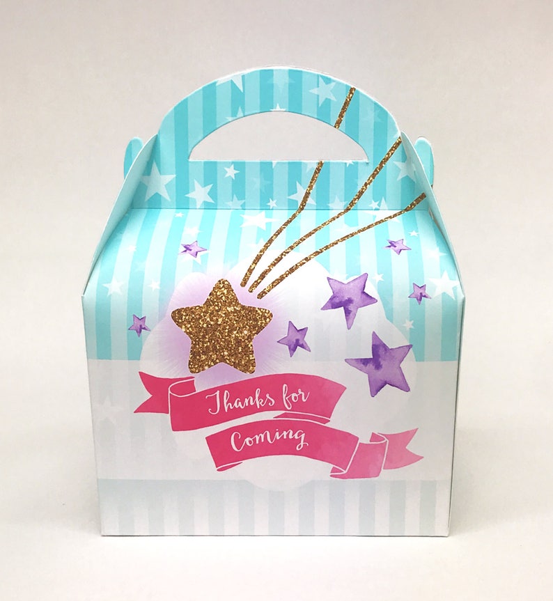 Twinkle Little Star Personalised Children’s Party Box Gift Bag Favour ...