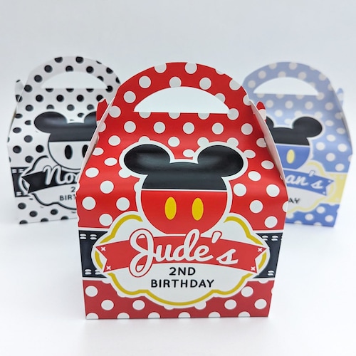 Mickey Party Favor Box - Etsy