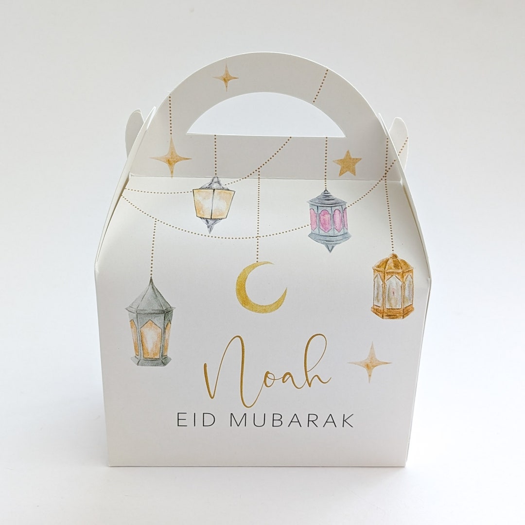 Personalized Eid Mubarak Party Favor Box: Ramadan Celebration Gift - Etsy
