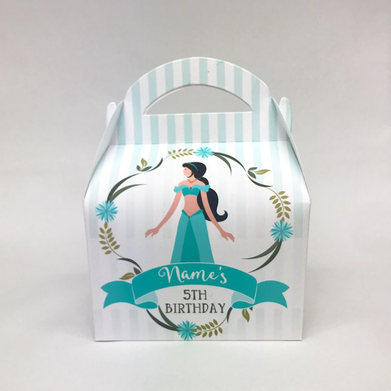 Disney Princess Personalised Childrens Party Box Gift Bag - Etsy
