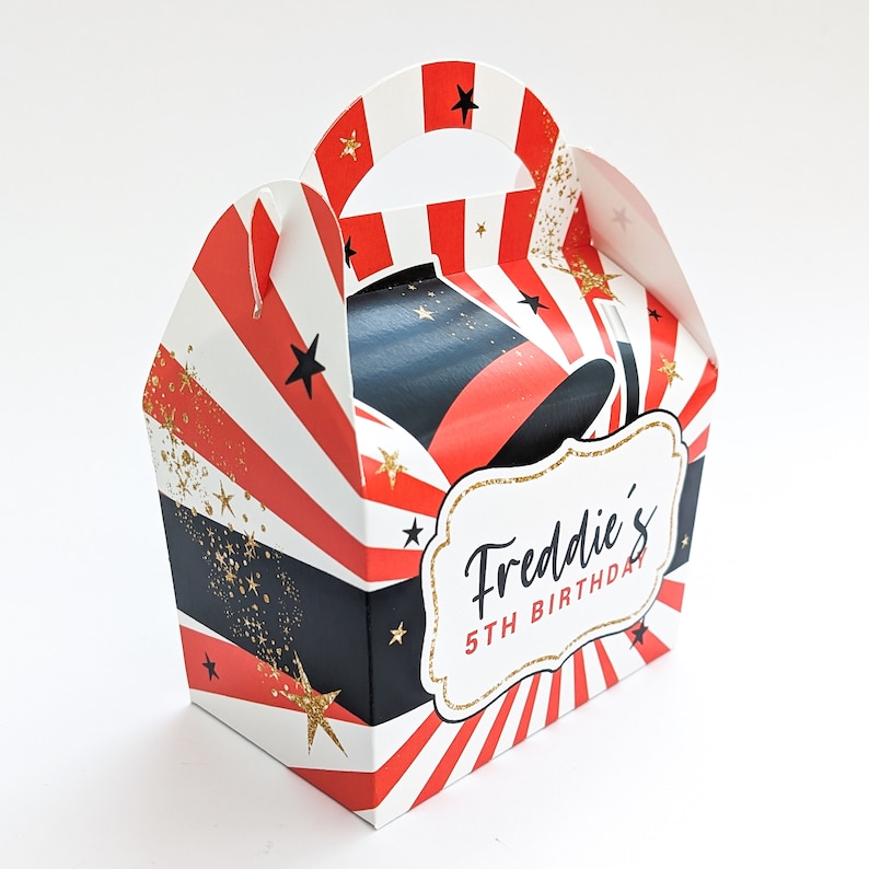 Personalised Magican Party Boxes, Magic Show Childrens Goodie Treats ...