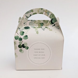 Personalised Foliage Eucalyptus Wedding Favour Boxes Hen Party Bridal ...