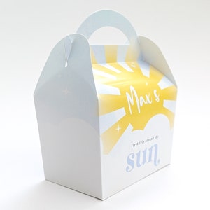 AROUND THE SUN Boho Sunshine Personalised Children’s Party Box Gift Bag ...