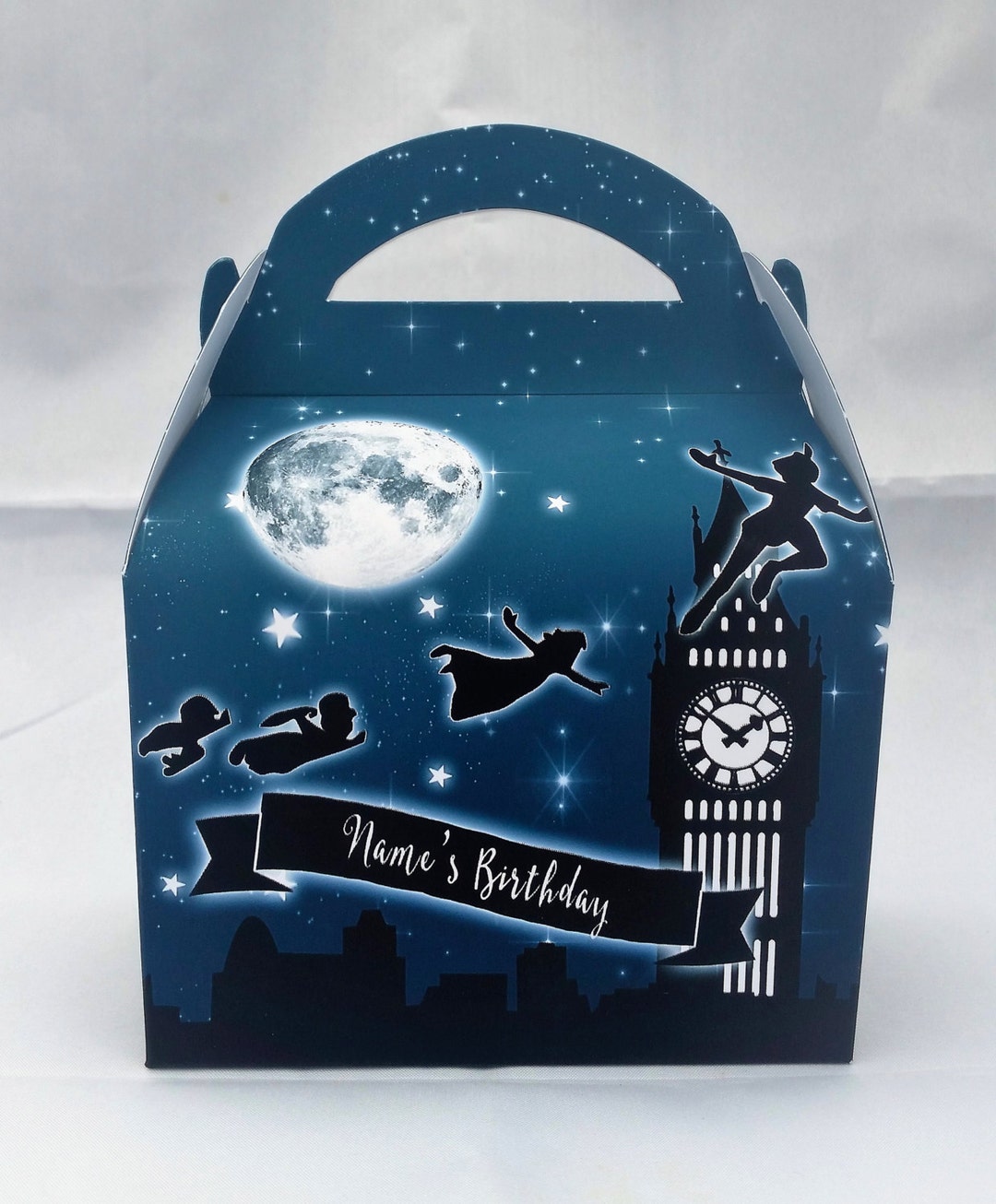 Peter Pan Personalised Children’s Party Box Gift Bag Favour - Etsy UK
