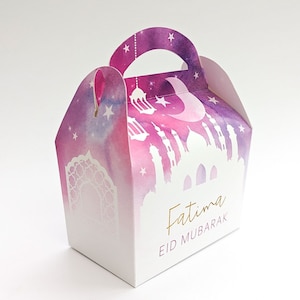 Eid Celebration Gift / Treat Box Personalised Children’s Party Box Gift ...