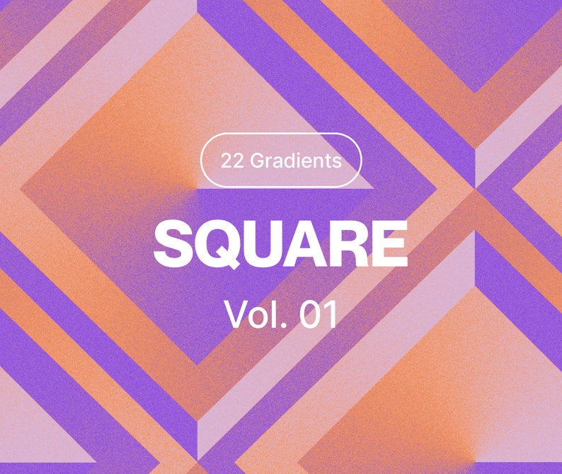 22 Grainy Square Gradients (4K) | Digital Grainy Gradients, Digital ...