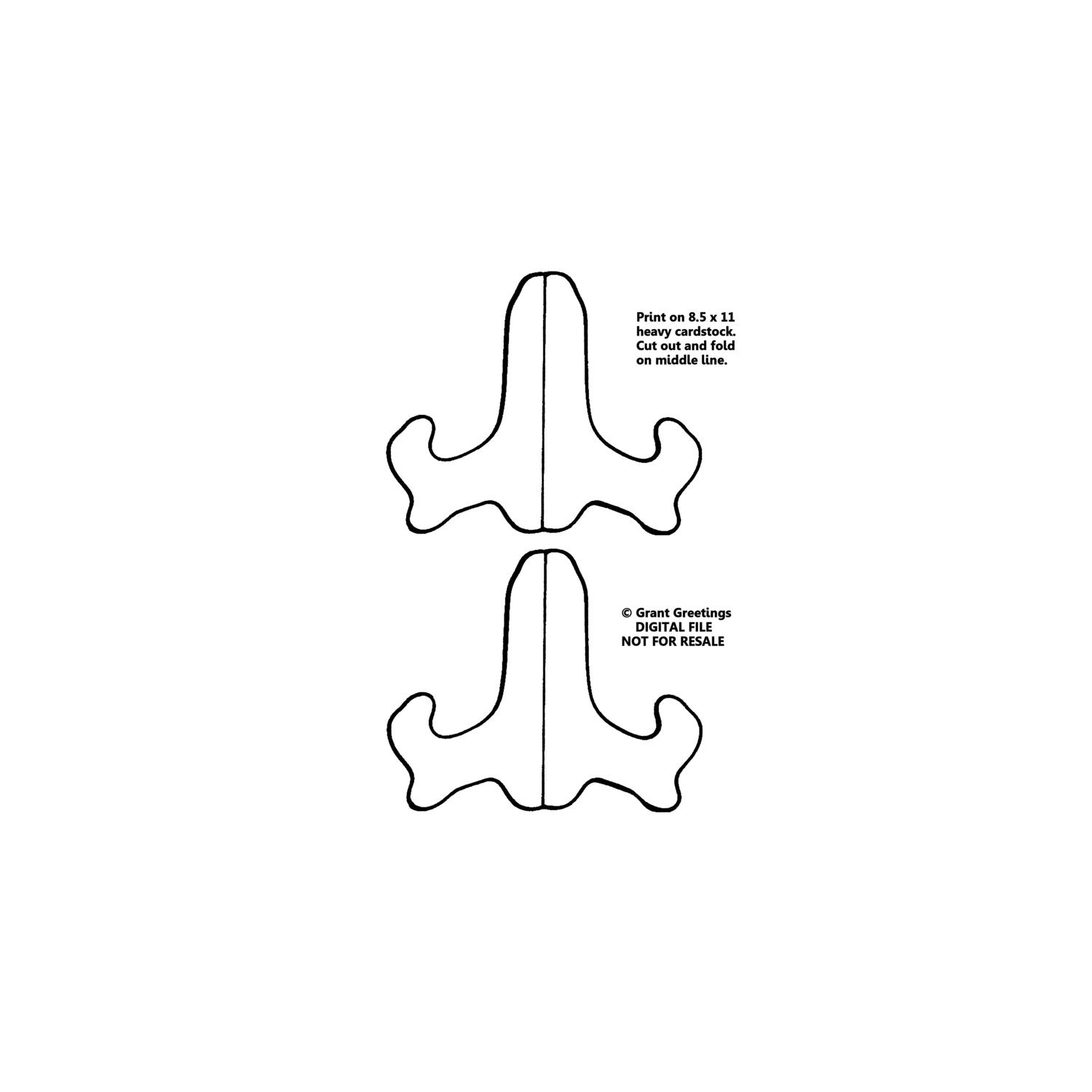 Easel Greeting Card Templates New Twist On A Fun Fold Card Double