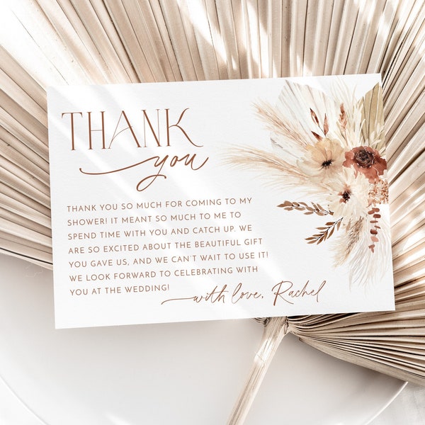 Boho Thank You Cards - Etsy