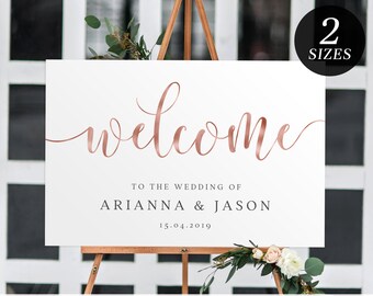 Wedding welcome sign | Etsy