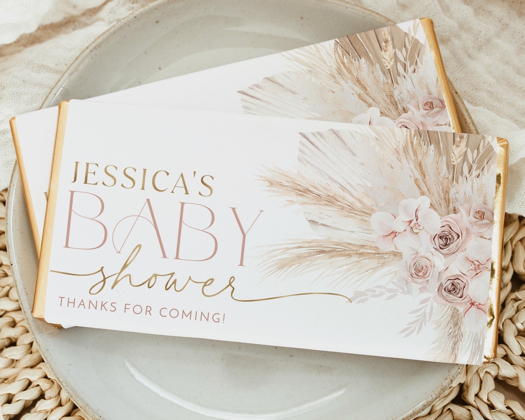 Boho Chocolate Wrapper Printable, Candy Bar Wrapper Template, Chocolate ...