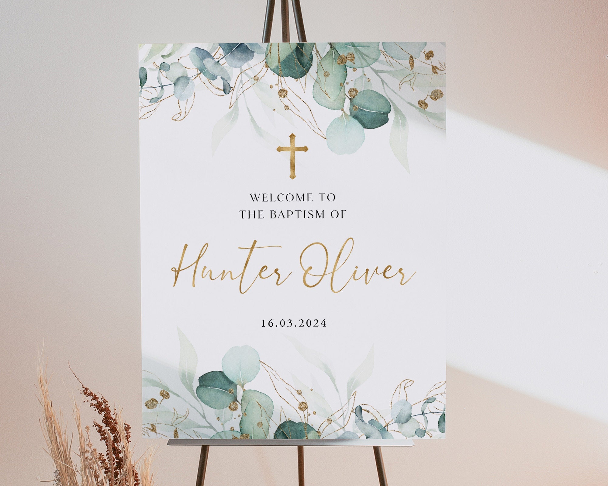 Printable Baptism Welcome Sign Christening Welcome Sign - Etsy