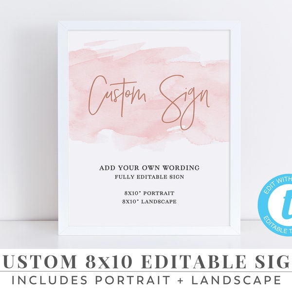 8x10 Printable Sign - Etsy