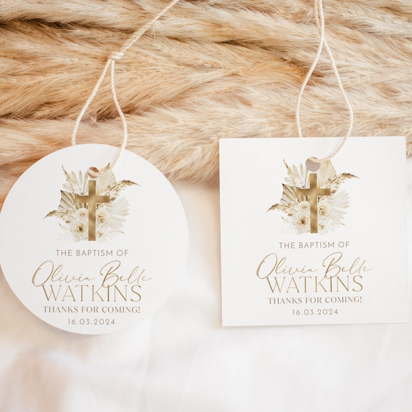 Baptism Tag - Etsy