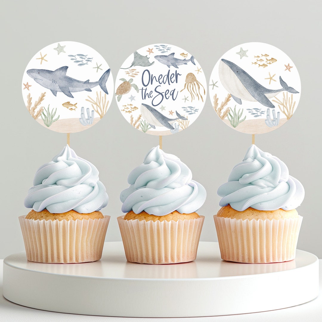 Under the Sea Cupcake Toppers, Oneder the Sea Cupcake Toppers ...