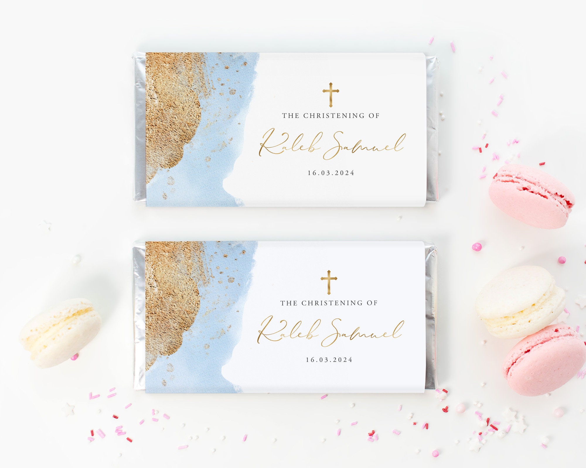 Blue Chocolate Bar Wrapper Template, Printable Candy Bar Wrapper ...