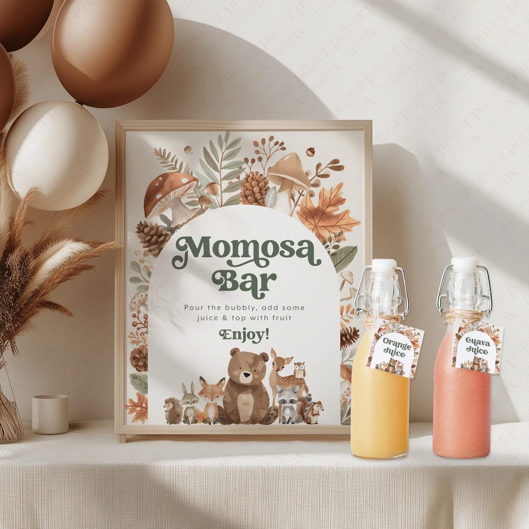 Woodland Momosa Bar Sign, Mimosa Bar Sign, Mumosa Bar Sign, Juice ...