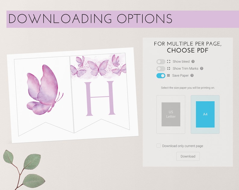 Butterfly Birthday Banner Happy Birthday Banner Printable - Etsy