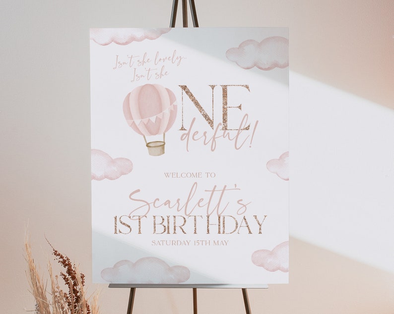 1st Birthday Welcome Sign Onederful 1st Birthday Welcome - Etsy
