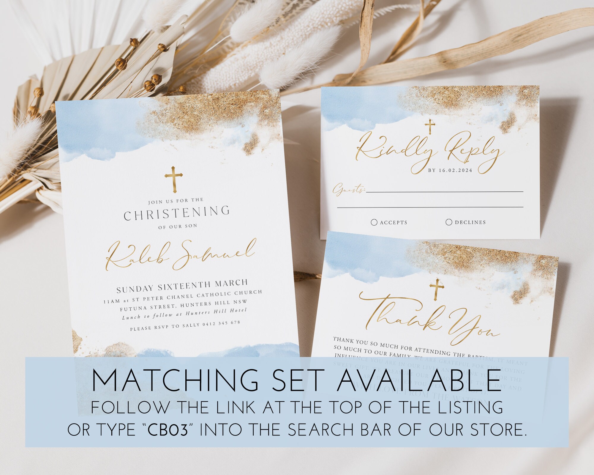 Baptism RSVP Card, Sage Green RSVP Card, Christening RSVP, Response ...