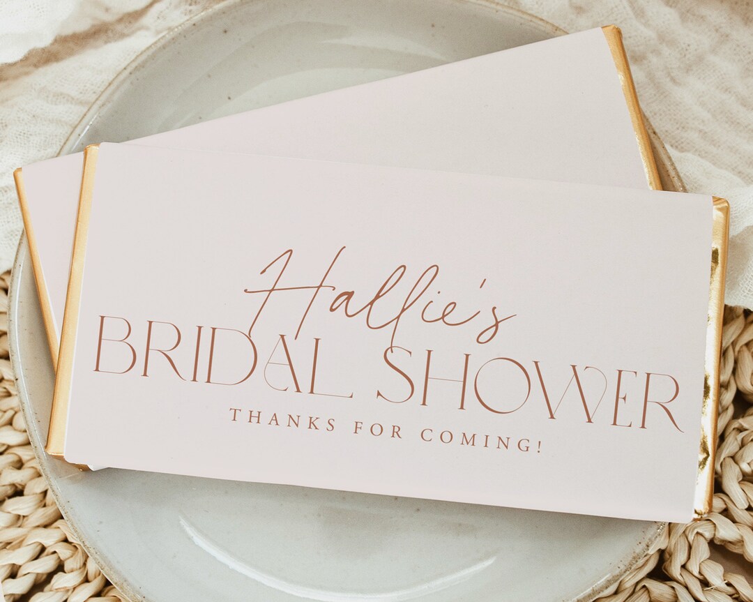 Neutral Chocolate Bar Wrapper Template, Printable Candy Bar Wrapper ...