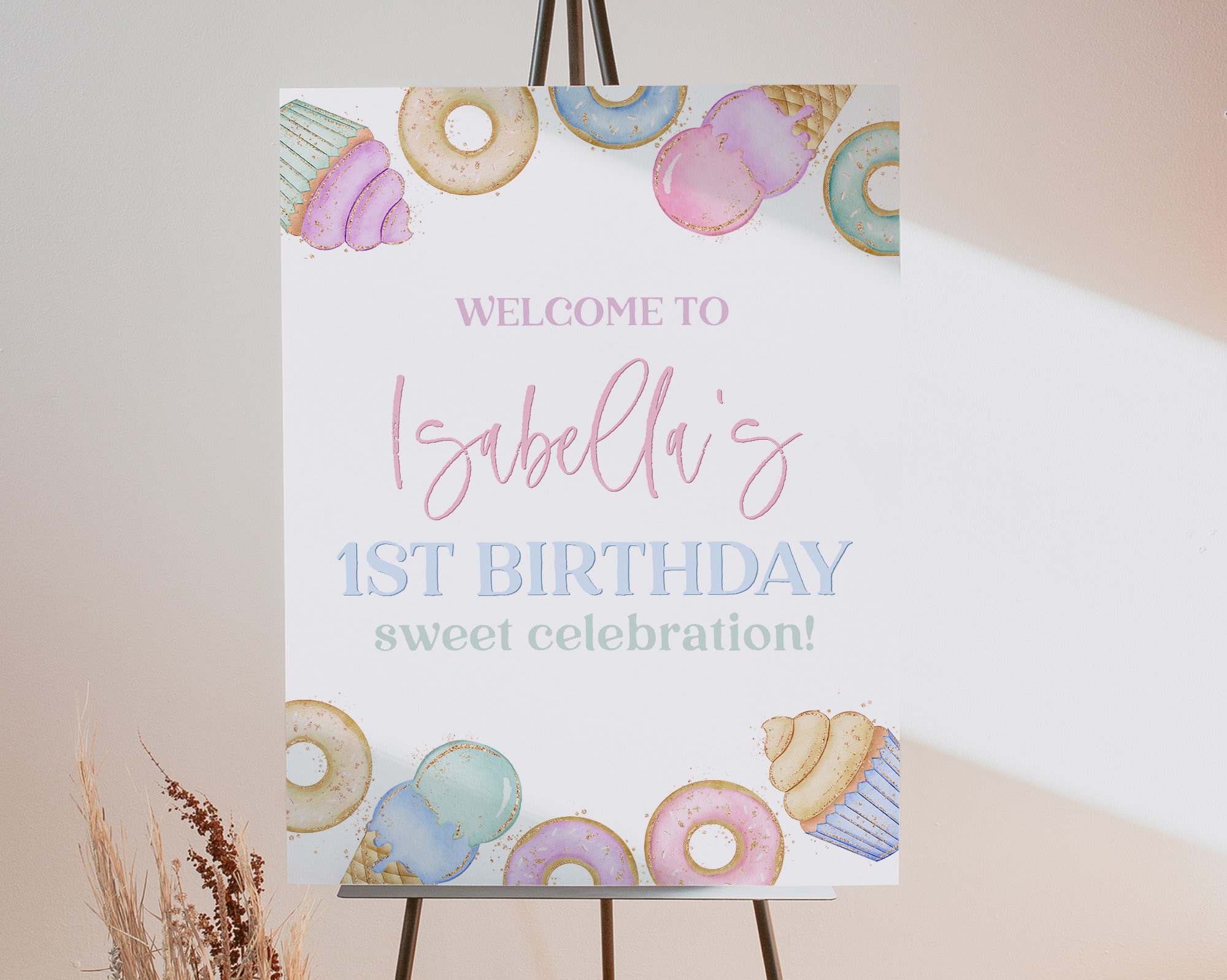 Sweet One Welcome Sign Candy 1st Birthday Welcome Sign - Etsy