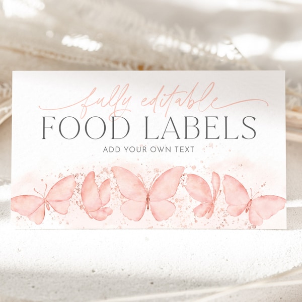 Butterfly Label - Etsy