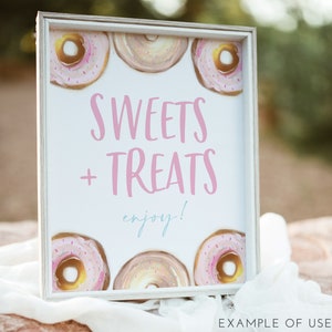 Donut Editable Sign, Custom 8x10 Sign, Donut Sign 8x10, Custom Text ...