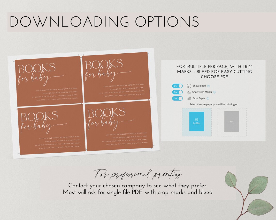 Books for Baby Card Printable, Book Request Card, Boho Baby Shower Book ...