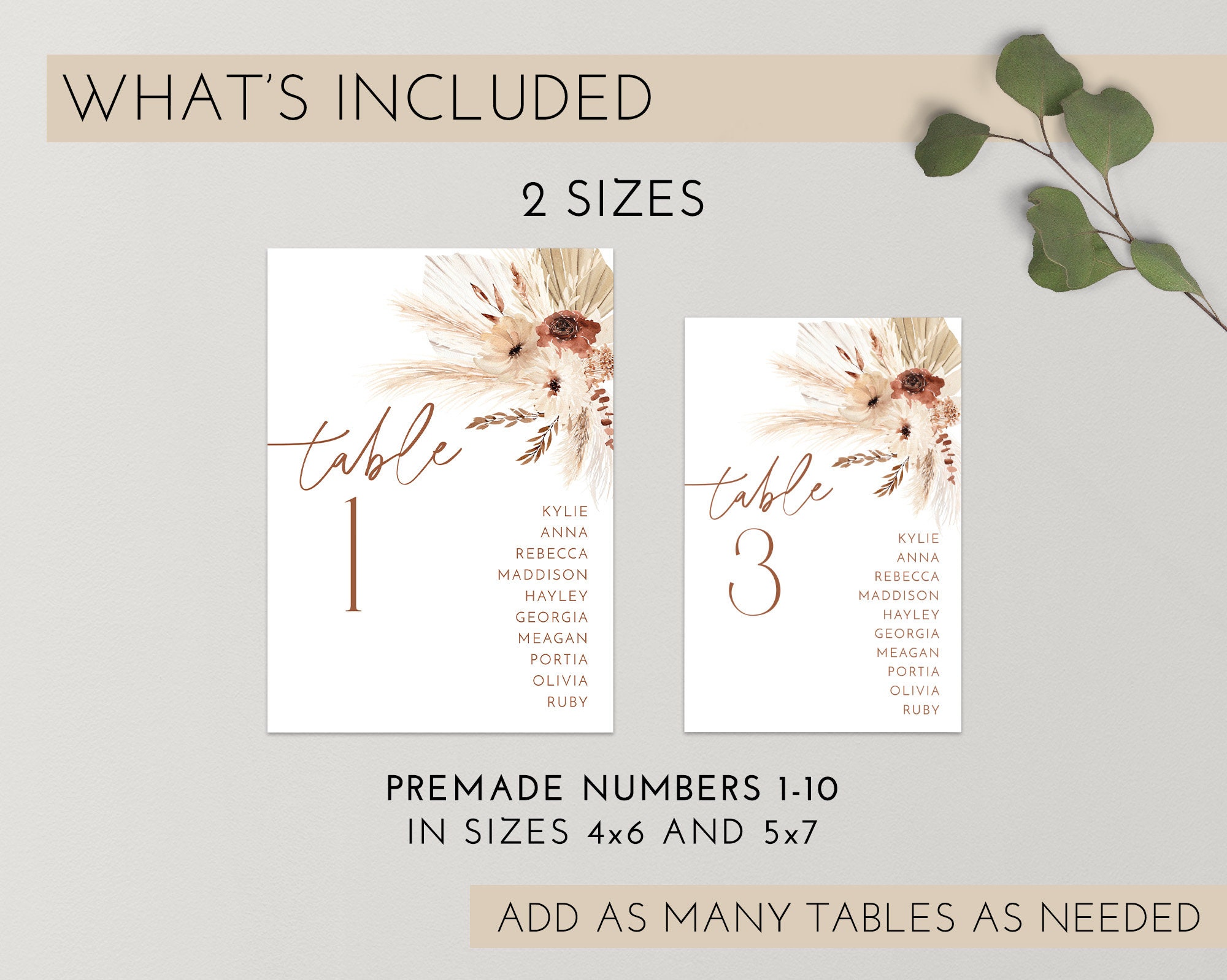 Boho Table Numbers Bridal Shower Table Numbers Boho Table | Etsy