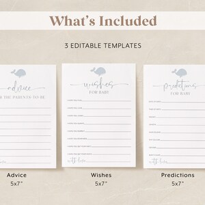 Whale Baby Shower Advice Boy, Baby Shower Games, Baby Shower ...