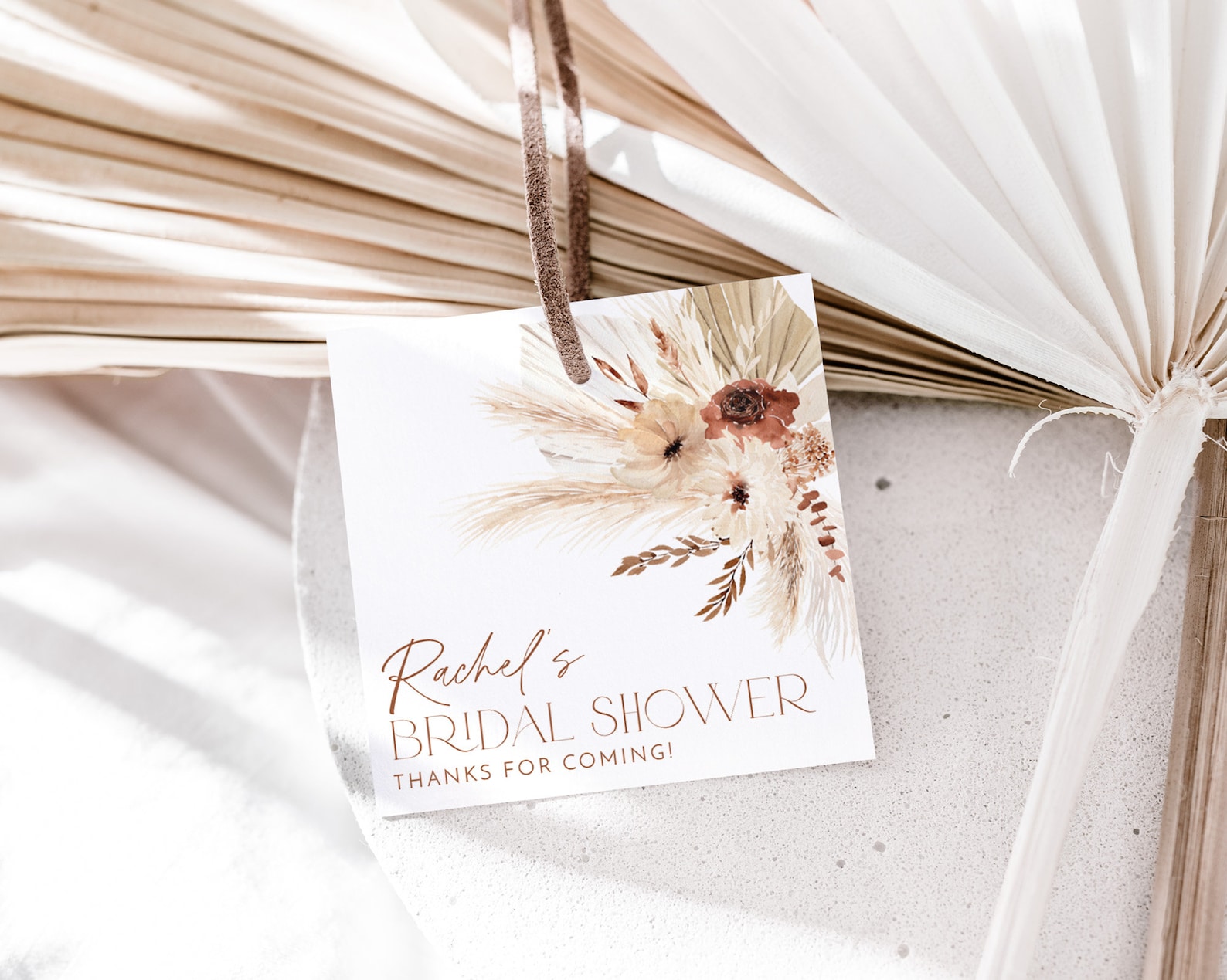 Boho Bridal Shower Favour Tags Editable Tags Boho Favor - Etsy