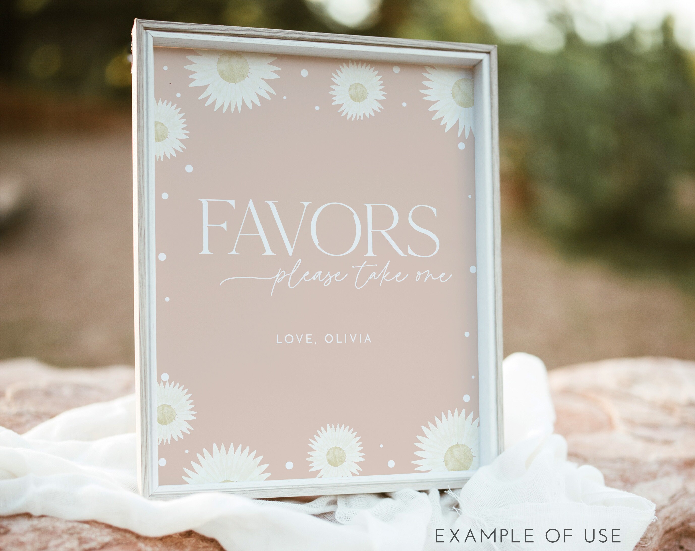 Daisy Editable Signs, Custom 8x10 Sign, Daisy Flower Birthday Signs ...