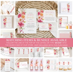 Citrus Baby Shower Games, Orange Baby Games Printable, Bright Flowers ...