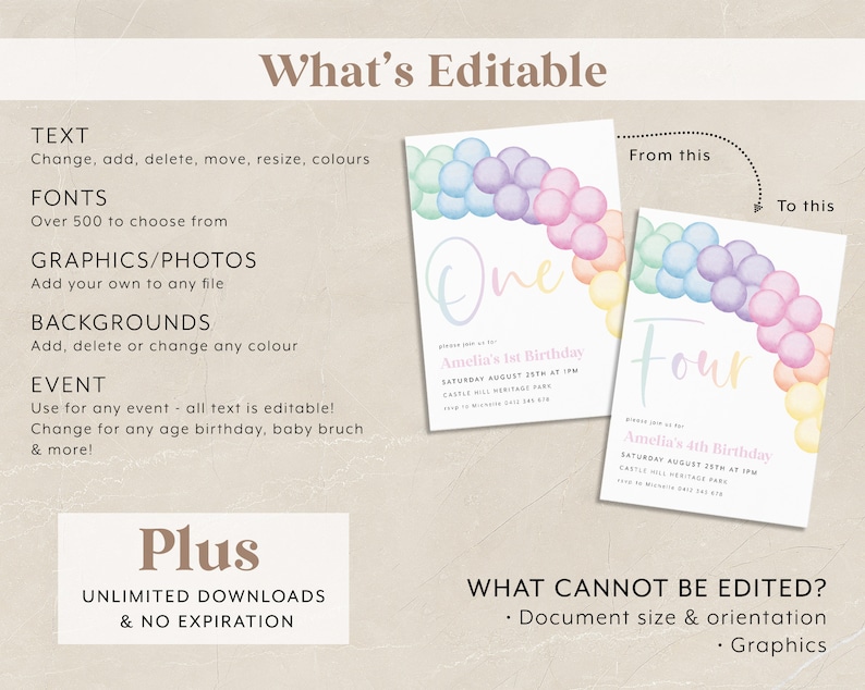 Pastel Rainbow Water Bottle Labels Birthday Water Label - Etsy