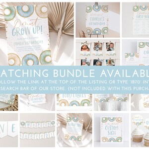 Donut Food Labels, Donut Birthday Food Label Card, Food Tent Card ...