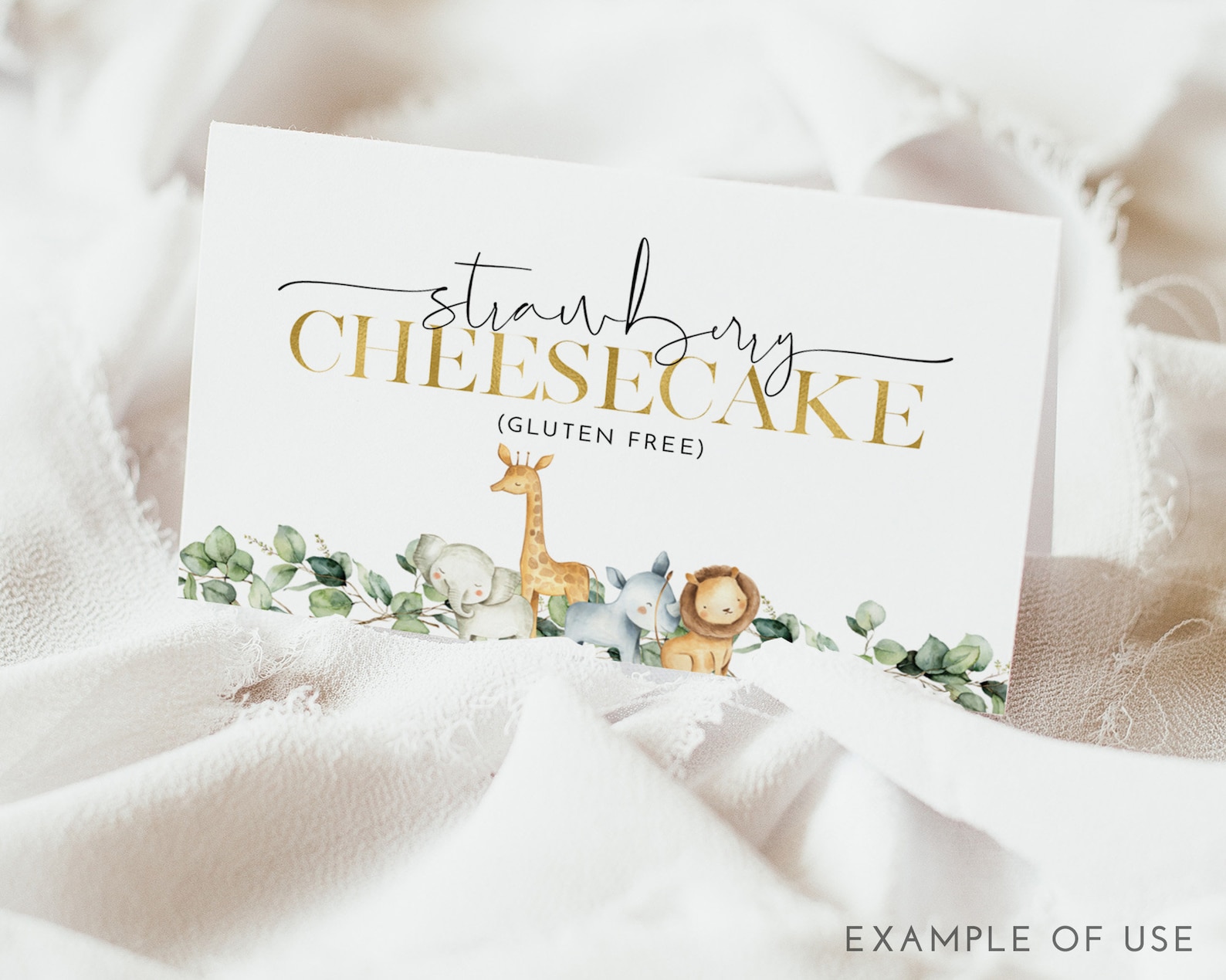 Wild One Food Labels, Safari Food Label Card, Food Tent Card, Birthday ...