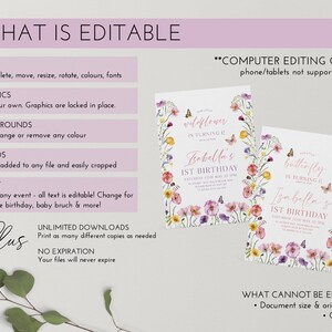 Wildflower Favor Tags, Floral Birthday Thank You Tags, Wildflower ...