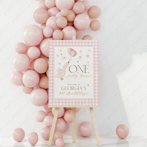 One Silly Goose Welcome Sign Printable, One Silly Goose 1st Birthday ...