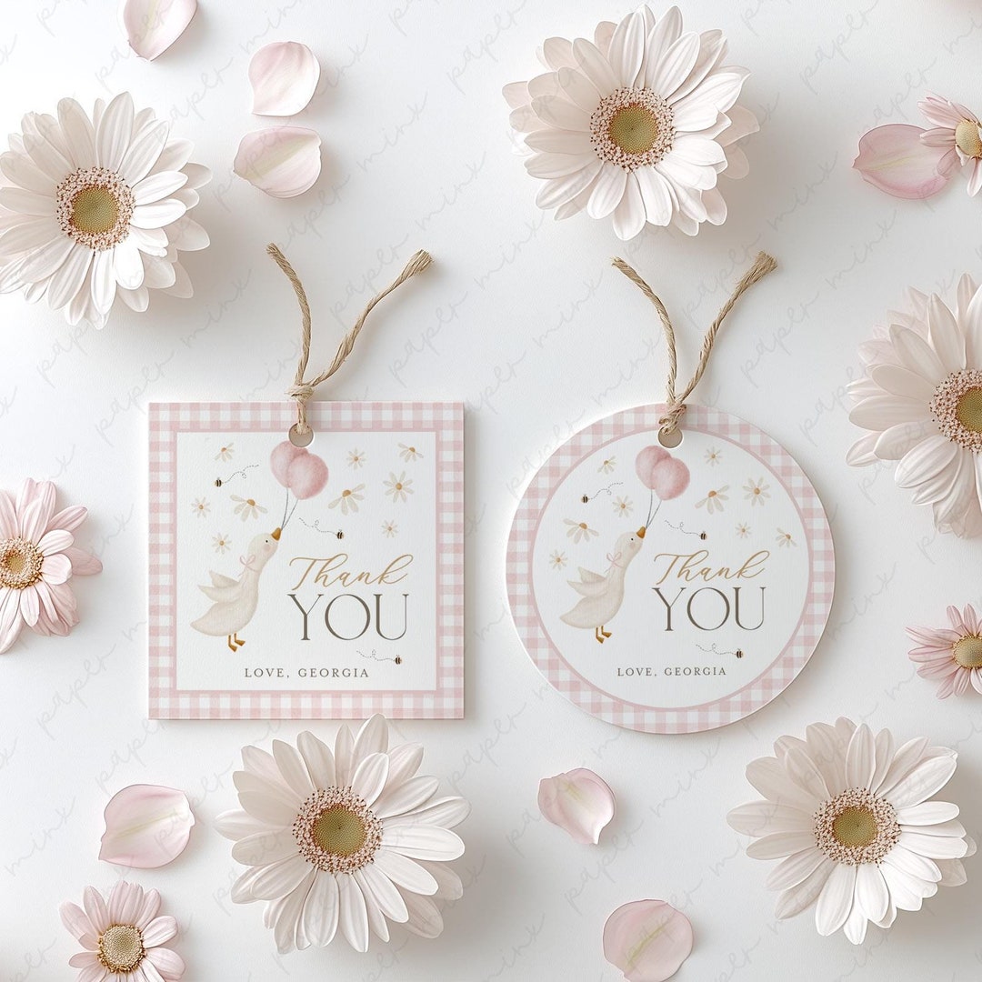 Printable One Silly Goose Favor Tags, One Silly Goose 1st Birthday Tags ...