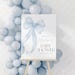 Blue Bow Welcome Sign, Blue Bow Baby Shower Welcome Sign Printable ...