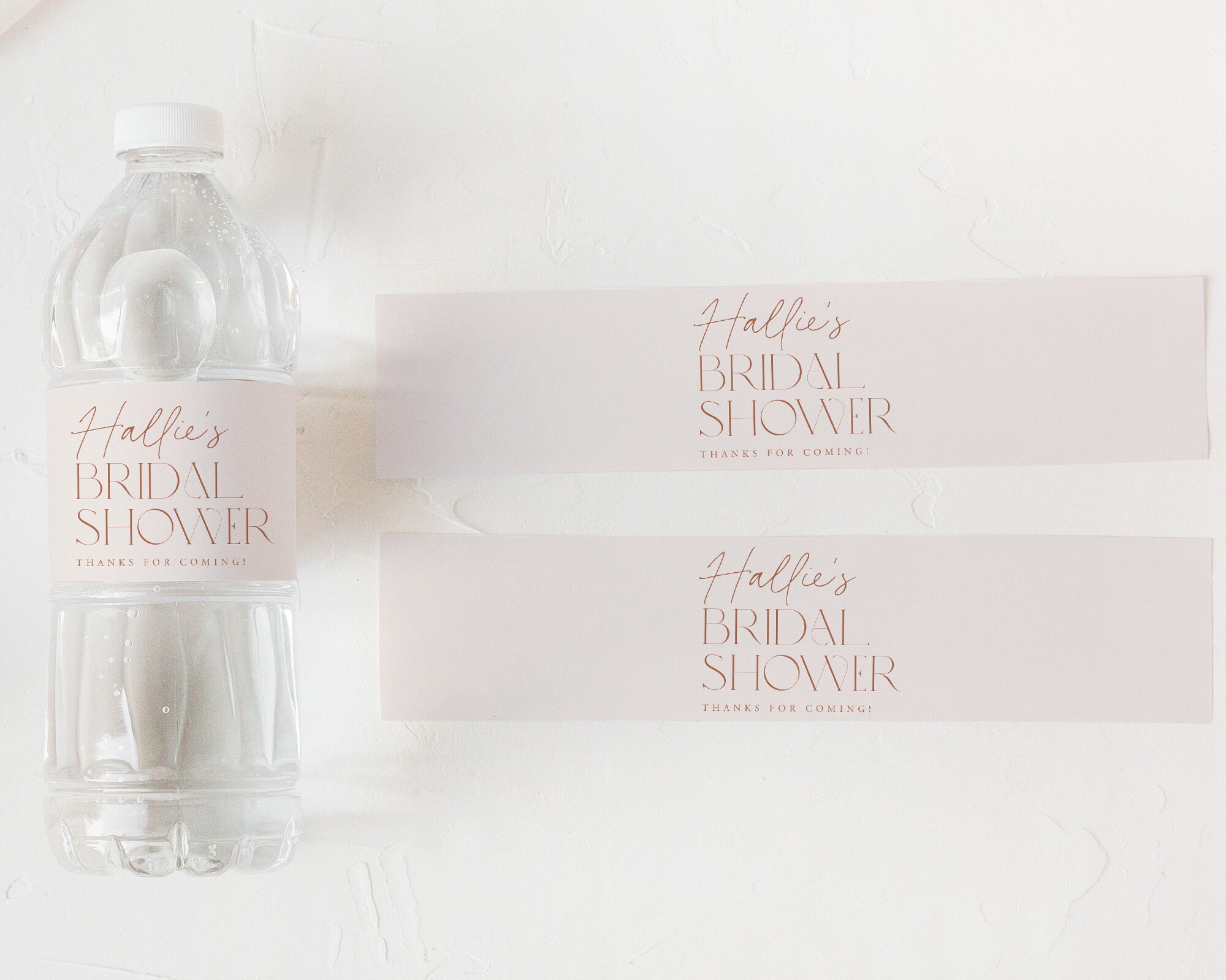 Neutral Water Bottle Label Bridal Shower Water Label - Etsy