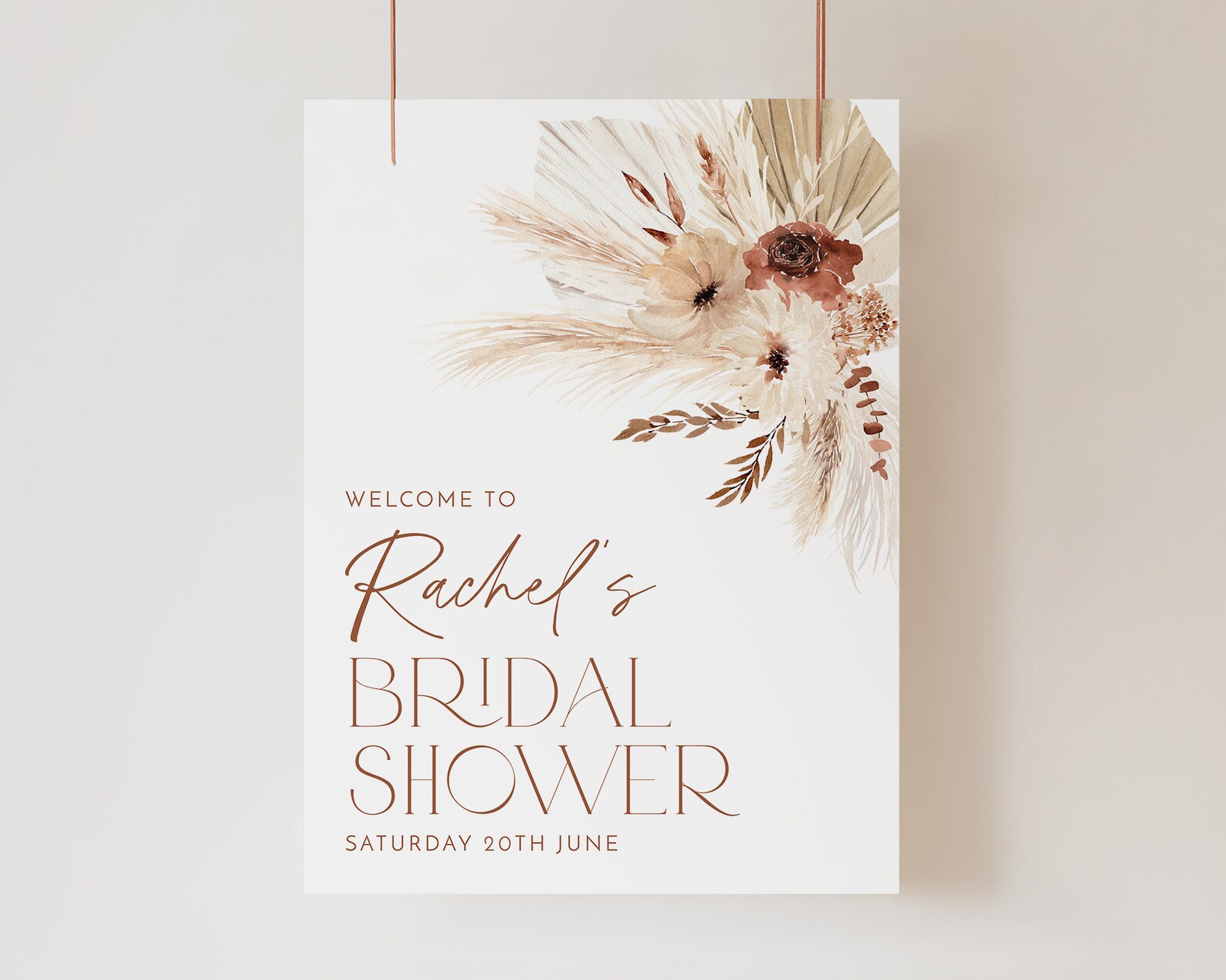 Printable Boho Bridal Shower Welcome Sign Boho Floral Welcome - Etsy