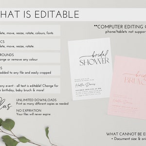 Minimal Cupcake Toppers, Bridal Shower Cupcake Toppers, Printable ...