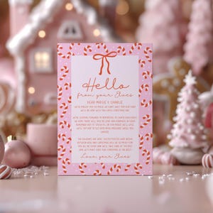 Elf Arrival Letter and Departure Letter Printable, Hello and Goodbye ...